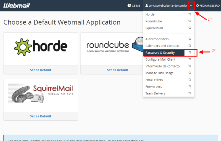 Como alterar a senha do email usando WebMail – uHOST